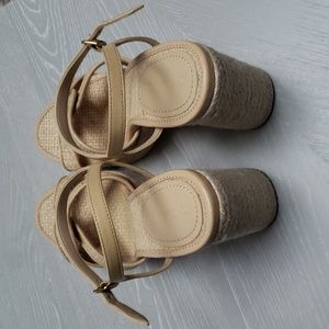 Coach | Shoes | Coach Talina Platform Raffia Dress Sandals Espadrilles ...